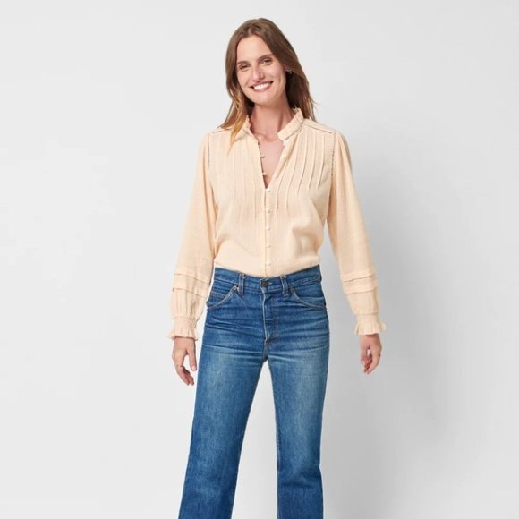 Faherty | Tops | Faherty Willa Top Vanilla Cream | Poshmark